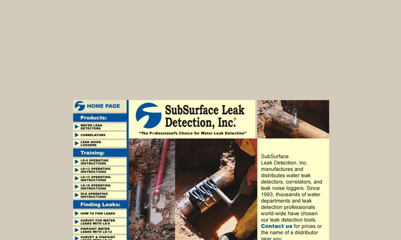 SubSurface Leak Detection, Inc. | Leaks | Leak Detectors